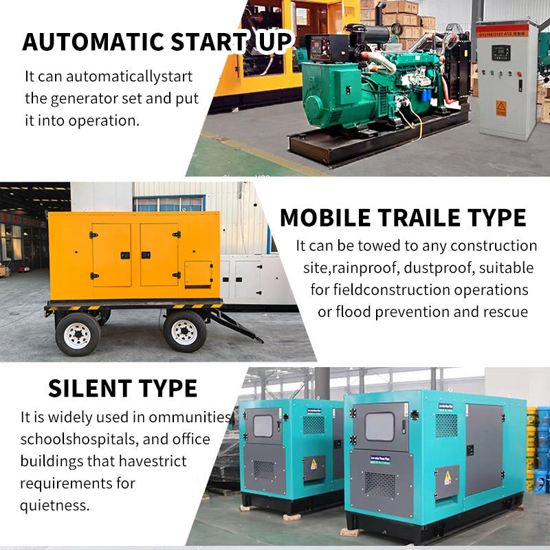 150kW Automatic Diesel Generator ATS 50Hz Self-Diagnostic Pure Copper ...