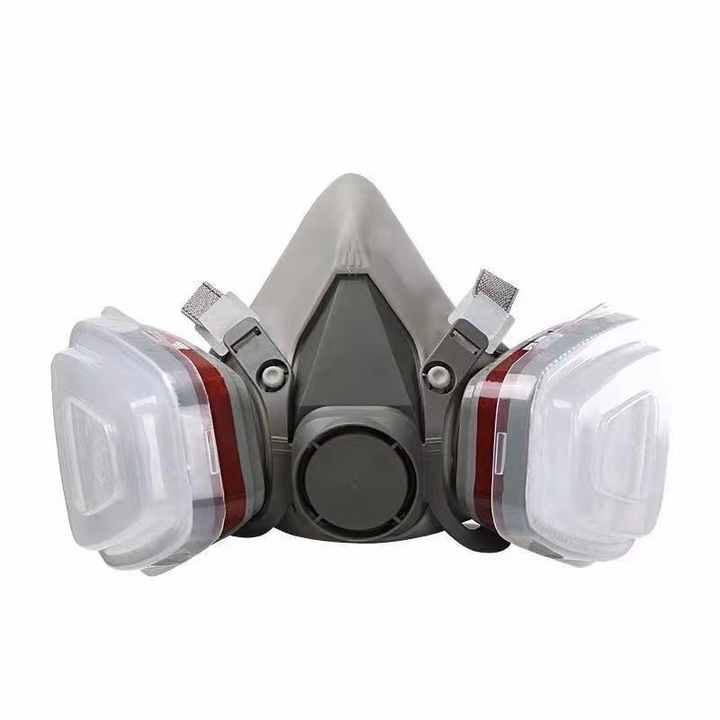 Double Canister Gas Mask - Industrial Dust Protection