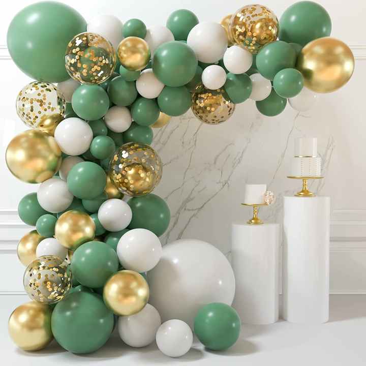 Sage Green Balloon Garland Kit Arch Baby Shower Olive Matte Different Sizes Decor Birthday Party ...