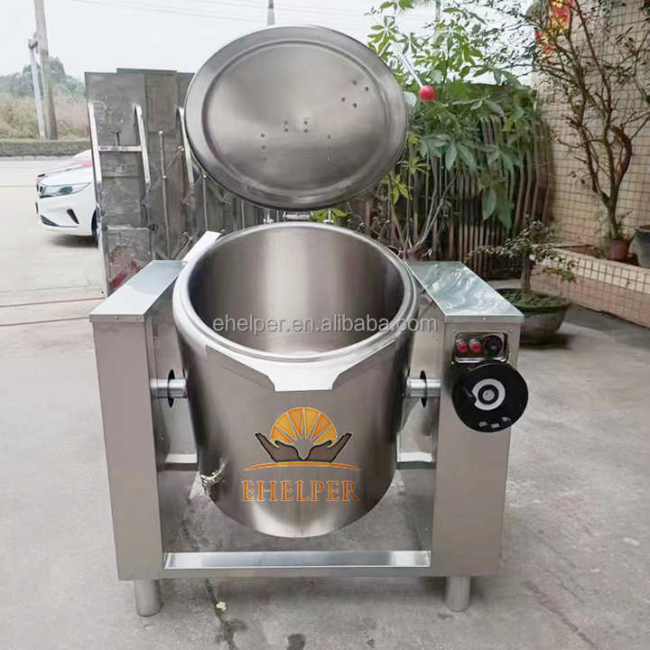 Industrial Electric/Gas Jacketed Kettle Boiling Pan Cooking Machine for ...