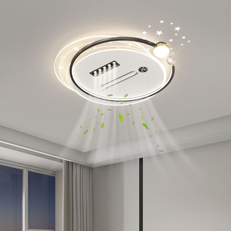 Smart LED Ceiling Fan Light with Acrylic Body Bladeless Design for ...