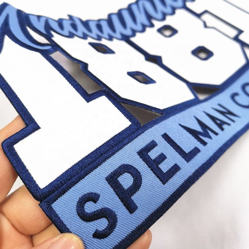 Custom Twill Fabric Embroidery Letter Name Logo Patches