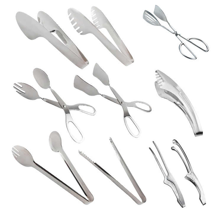 Yolecen Multi-Purpose Stainless Steel Utensils Spot Food & Bread Clips ...