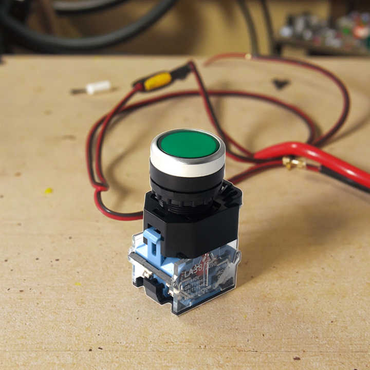 LA38 Series 22mm White Head Push Button Switch 1NO1NC Start Stop ...