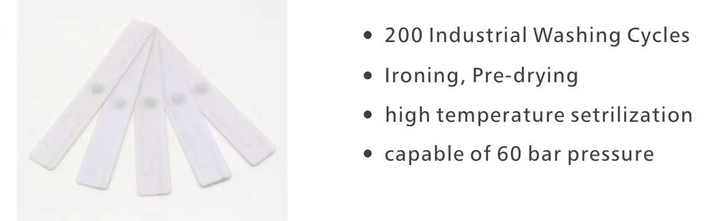 Waterproof Fabric Hot Melt UHF Chip RFID Laundry Label Textile Iron ...