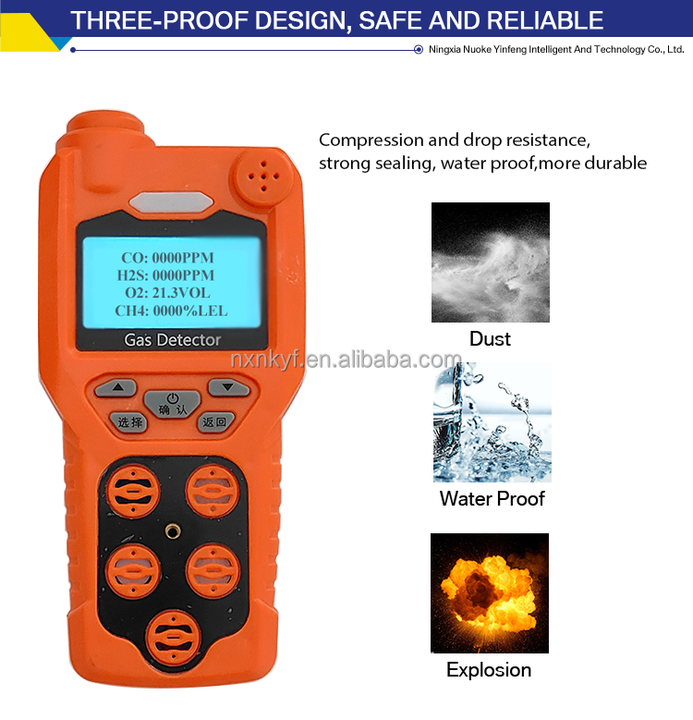 Portable Multi-Gas Detector Monitor for Household and Laboratory Use ...