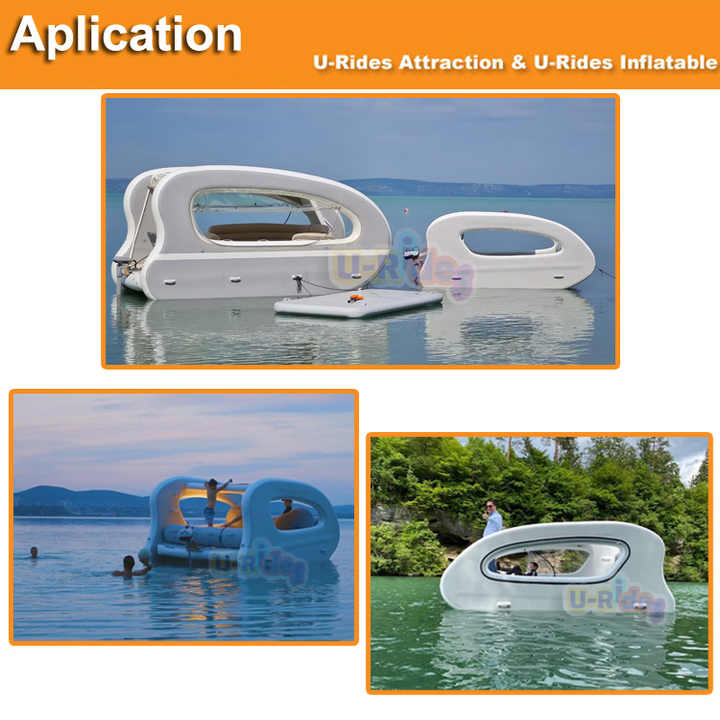 Solar-Powered Inflatable Floating Villa Off-Grid Eco Houseboat with ...