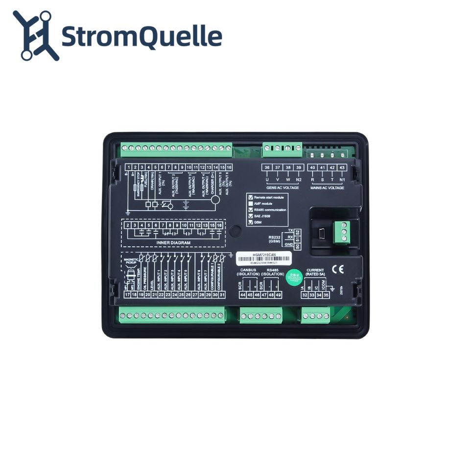 HGM7210CAN SmartGen Plastic Controller Module Diesel Generator Automatic Four-Protection Remote ...