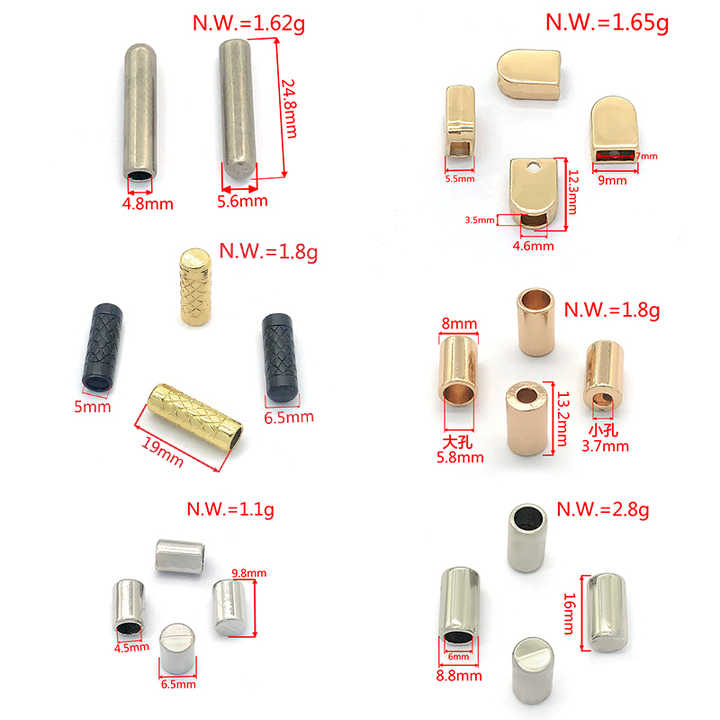 Wholesale Custom High Quality Metal Drawstring Cord End Cap