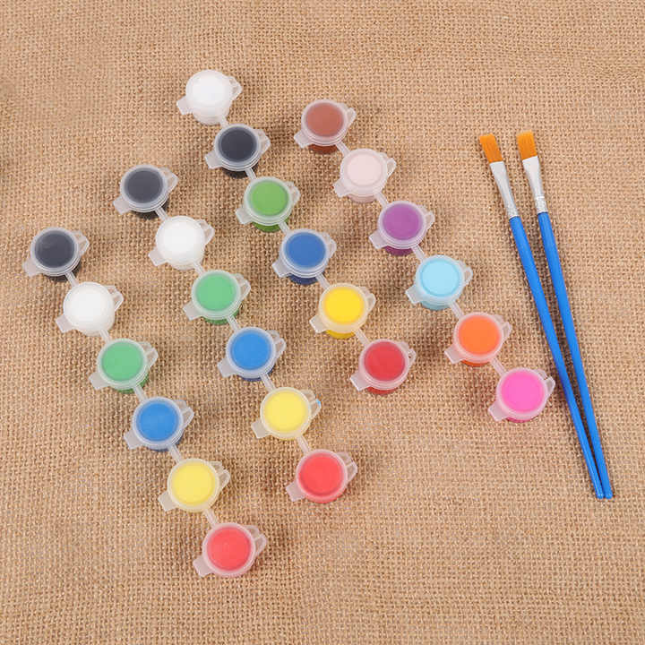 Acrylic Painting Set for Kids - Vibrant Colors & Brushes