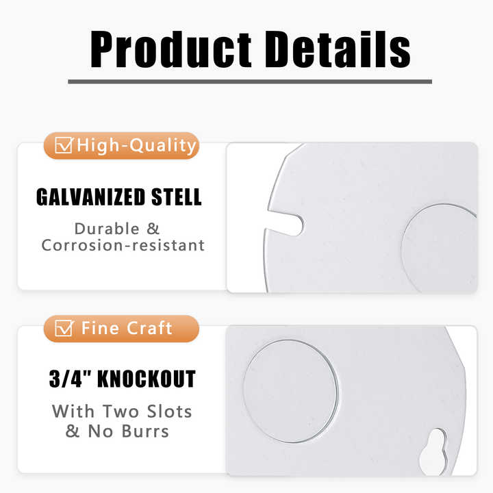 Factory Direct Sale Junction Box Cover, Drawn Construction, 4 Inch ...