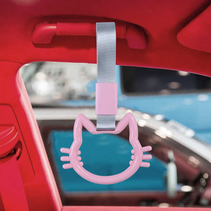 JDM Tsurikawa Cartoon Anime Cat Car Interior Pull Ring Subway Train Bus ...