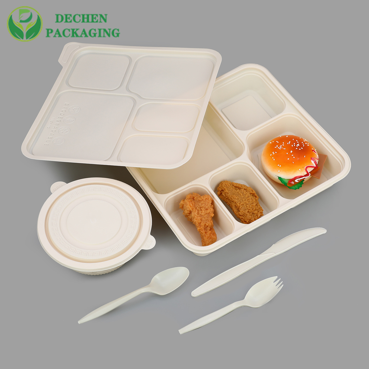 Disposable kraft paper lunch box takeaway boxes for food in mauritius