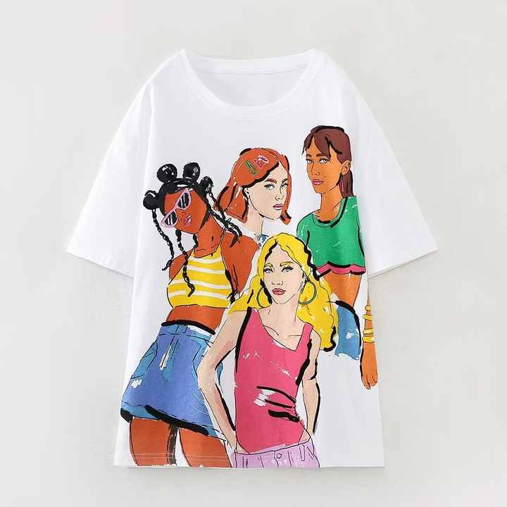 KAR&OT ZA 2024 Summer Women's T-Shirts - Casual & Stylish