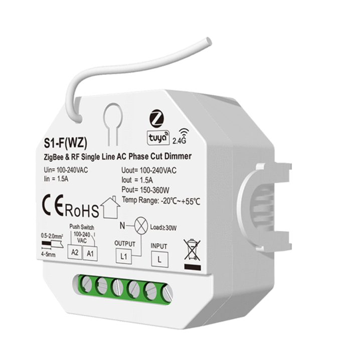 SKYDANCE 100-240VAC 1.5A Zigbee Lighting Zigbee Dimmers RF Single Line ...