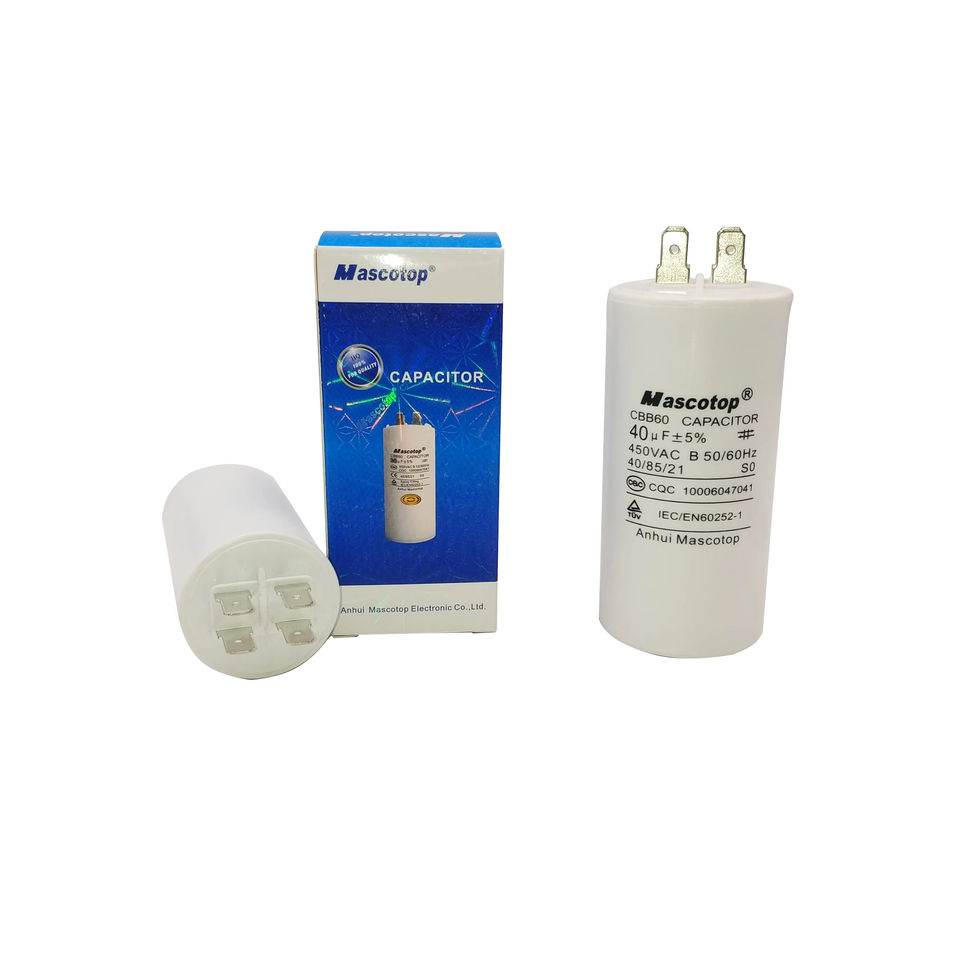 CBB60 AC Motor Run Capacitor 450VAC Aluminum for Air Conditioner ...