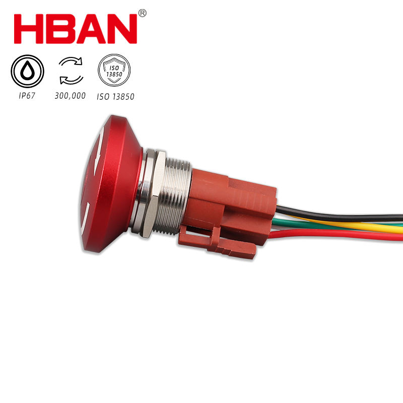 HBAN Supplier Emergency Stop Button Push Switch 22mm Aluminum Alloy ...