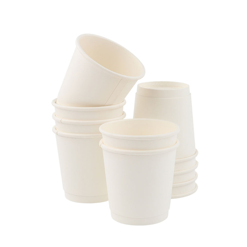 Biodegradable Paper Cup Custom Printing Disposable Double Wall Coffee