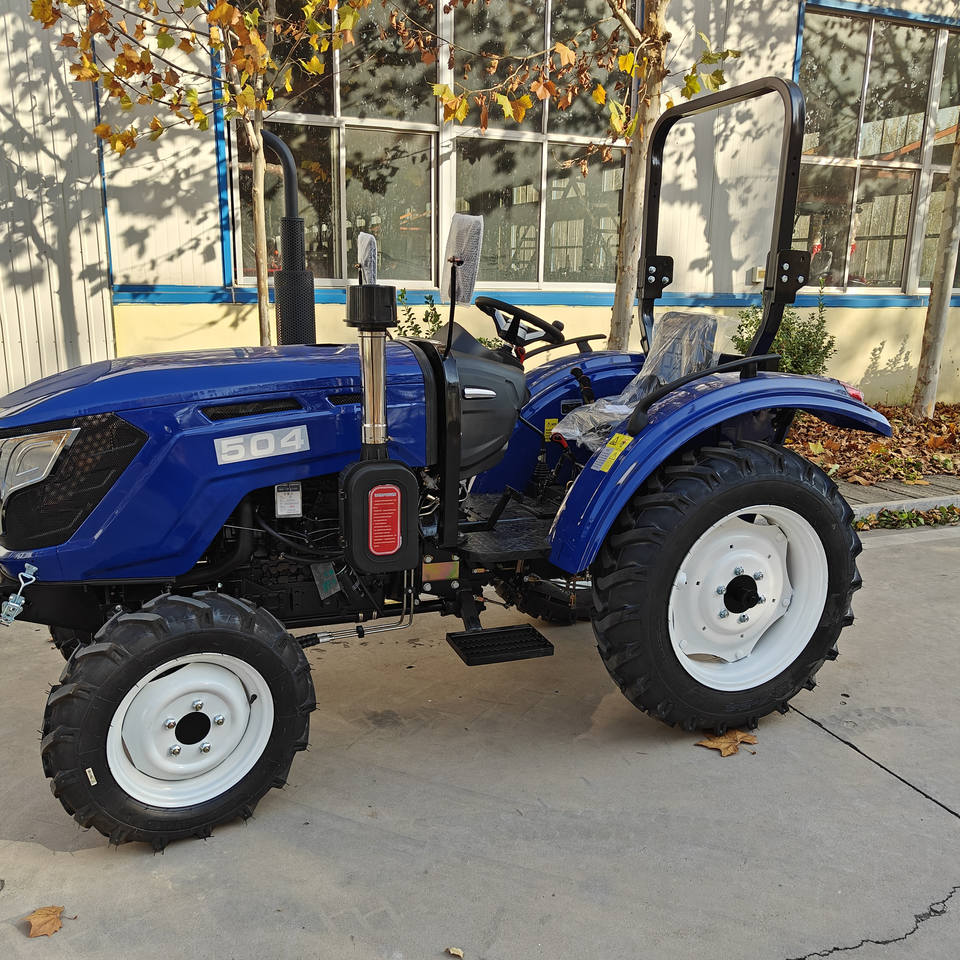 The Construction of Orchard Farms Uses Small diesel Tractors with ...