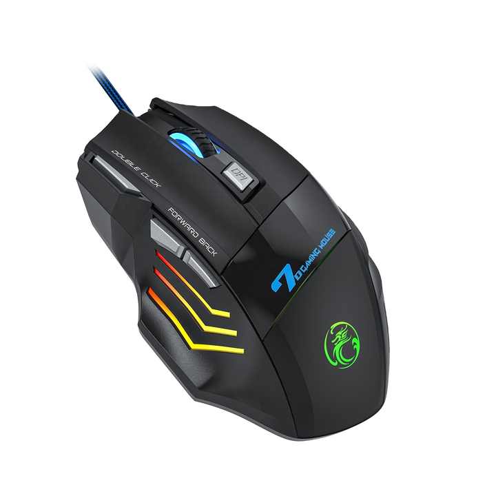 IMICE X7 USB Gaming Mouse - 3200DPI, 7 Buttons, Backlit