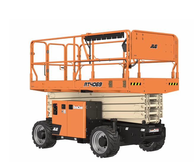 JLG Diesel Drive RT4069 Rough Terrain Scissors Lift Platform Height 12 ...