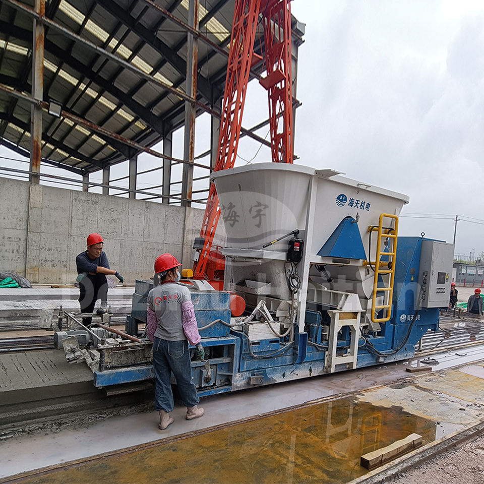 HAIYU Precast Hollow Core Slab Extruder Slipform Concrete Machine 220V ...