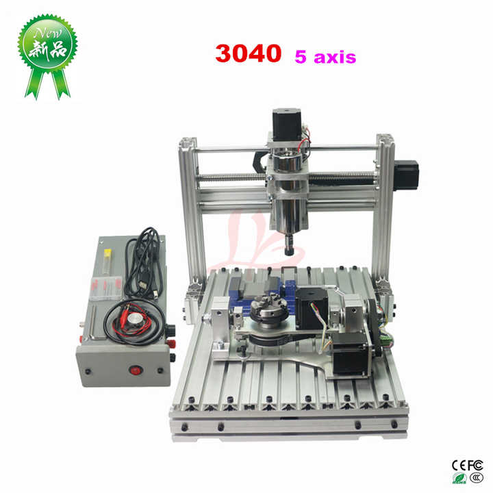 3D Mini Cnc Router 5 Axis DIY 3040 Cnc Wood Carving Milling Machines with USB Port