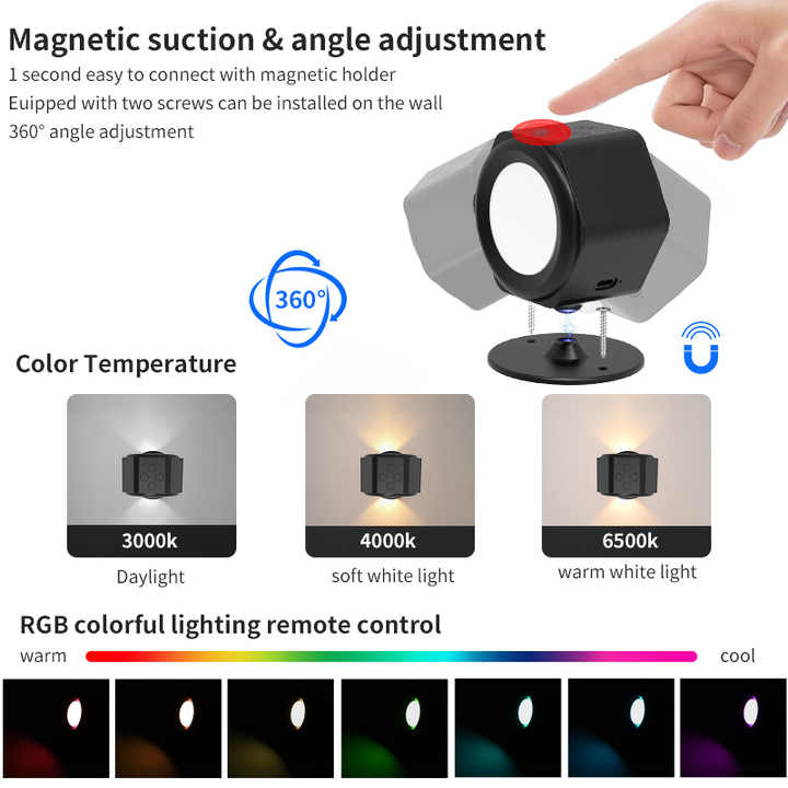JSK Remote Control Indoor Wall Light - Smart & Efficient