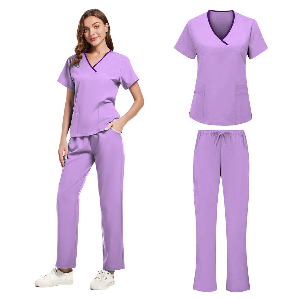 Medical Uniform Nurses' Wear Thin Breathable Medical Frosted Top ...