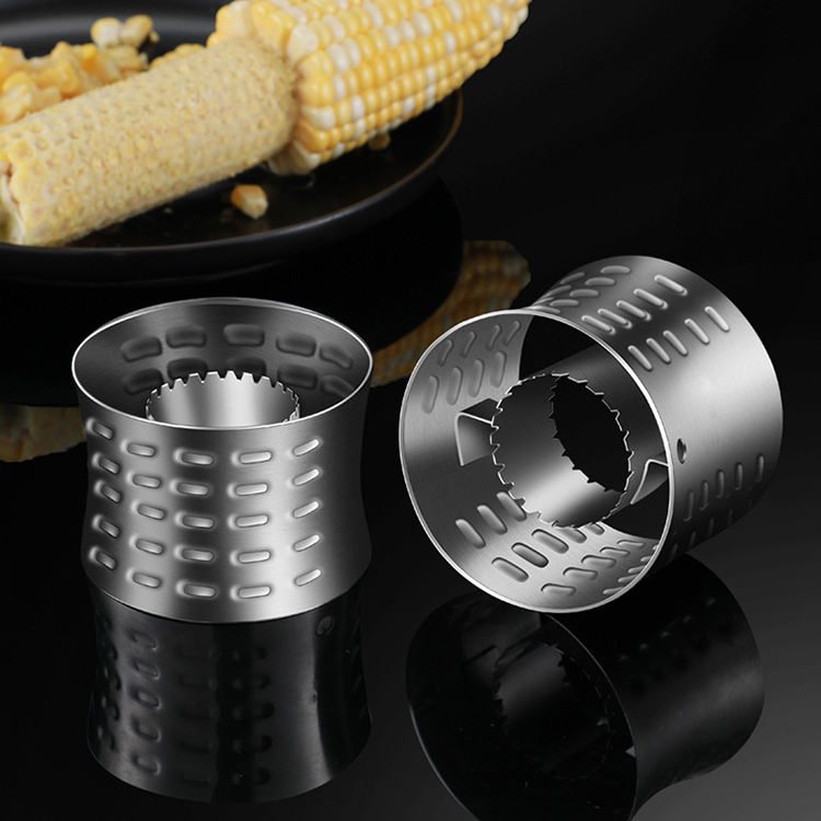 Efficiently Peel Corn with the Kitchen Cylinder Magic Kernel Cutter