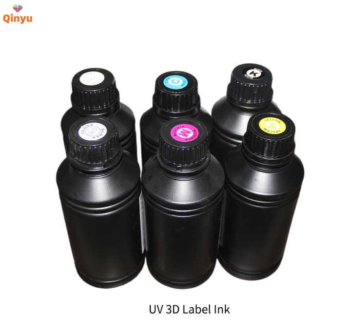 Qinyu UV 3D Label Ink for UV DTF Printing Soft Texture and Wash ...