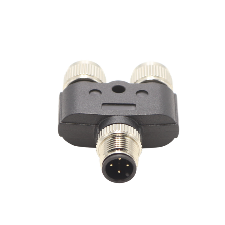 Waterproof M12 Connector Y Splitter 4 Pin Male Female Aviation Socket ...