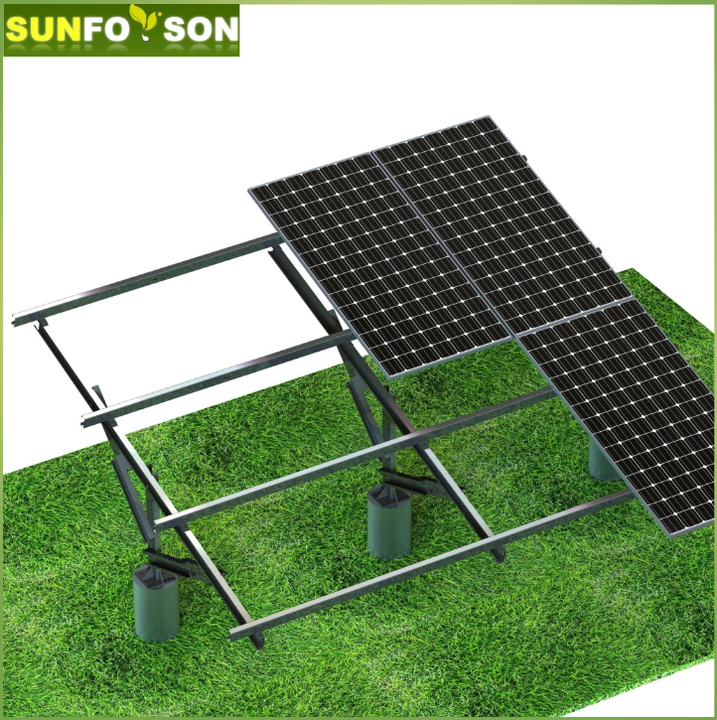 Utility Scale Solar Farm Ground Mounting Structure Heavy Duty C Channel ...