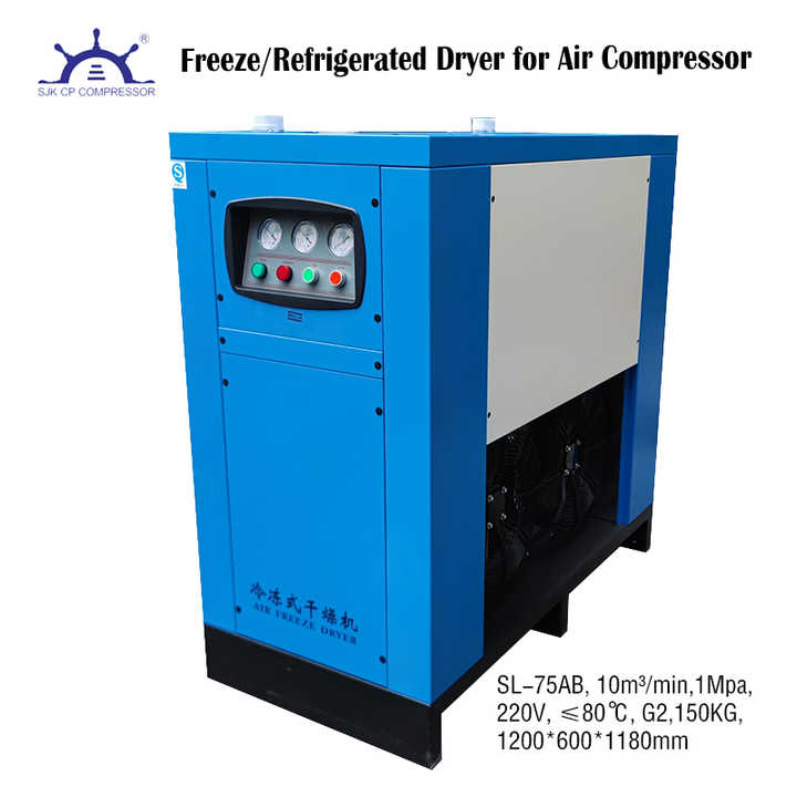 Industrial Frozen Compressed Air Dryer Refrigerated Freeze Compressor ...