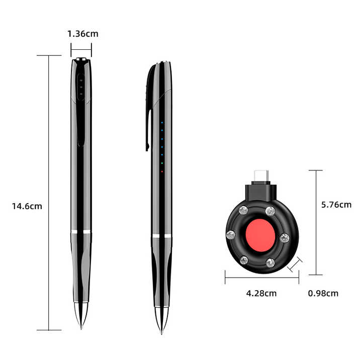 2024 Wireless Top Selling Anti Spy Detector X16 Pen GPS Tracker Camera ...