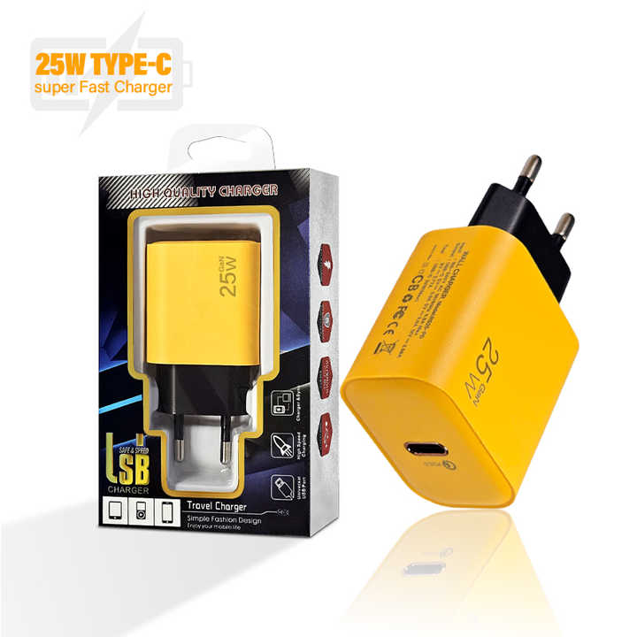 25w Usb c Fast Charger Eu Plug Mobile Phone Type c Wall Charger ...