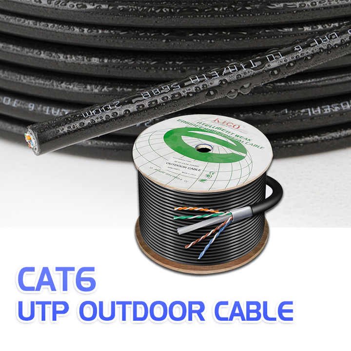 Kico Ethernet Cable Box - Durable CAT6 UTP Outdoor Network Cable