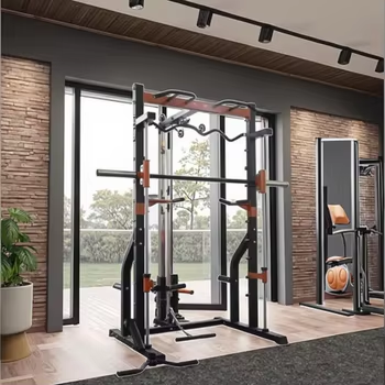 Home Gym Half Frame Gantry Pull-Up Exercise Machine Squat Rack Multi ...