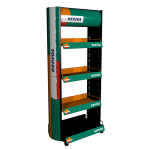 Buy Freestanding castrol oil rack lubricant display stand with Custom ...
