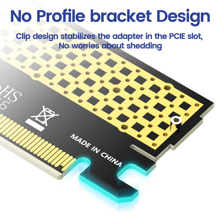 JEYI M.2 NVME SSD to PCIE X16 Adapter Card, 2280 SSD PCIe 3.0 4.0 ...