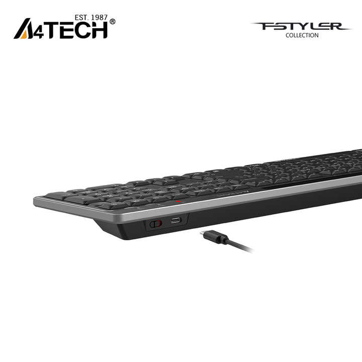 A4tech Fstyler FBX72C Wireless Keyboard - Dual Mode & Programmable