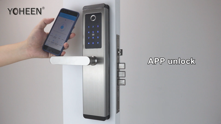 Stainless Steel Security Smart Biometric Fingerprint Door Lock
