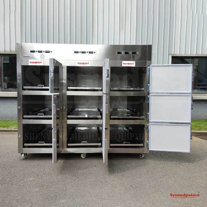9 Bodies Funeral Mortuary Morgue Refrigerators in Stock