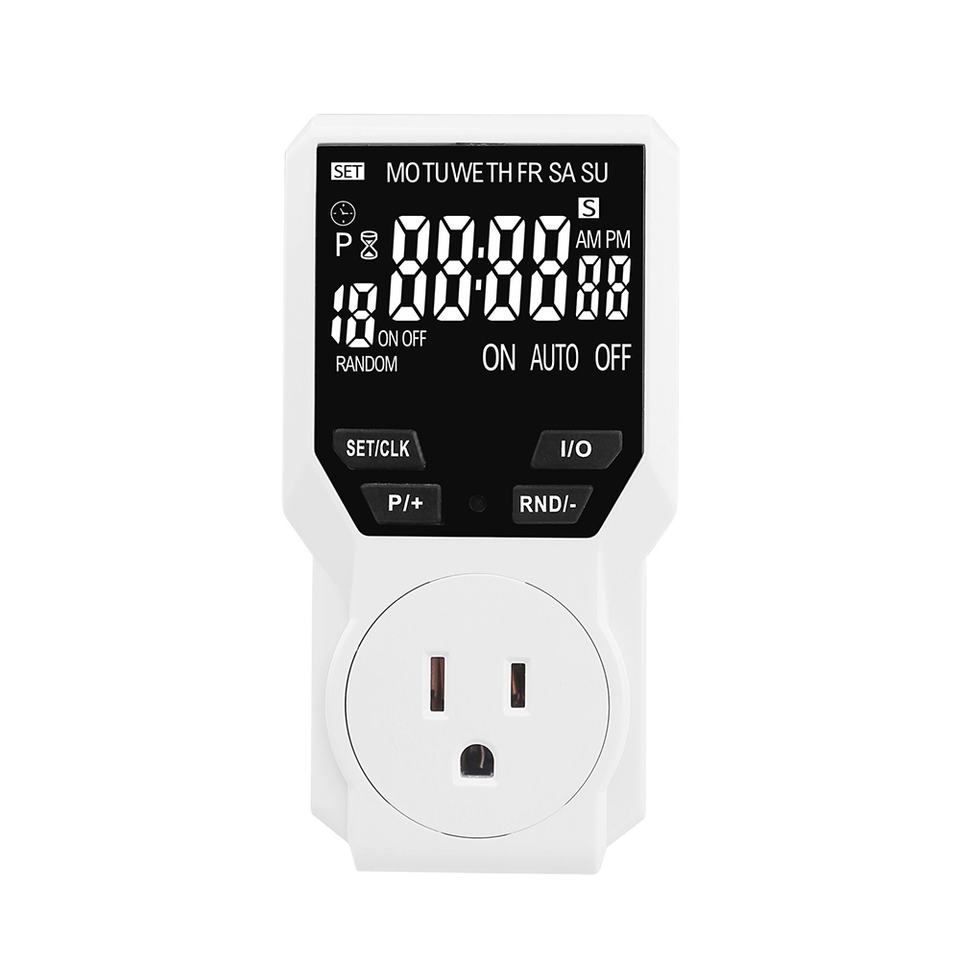 24-Hour Programmable Mini Mechanical Timer Switch Smart Socket Plug ...
