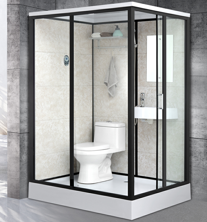 Integrated Bathroom Pod: Modern Prefabricated Shower Room with Toilet ...
