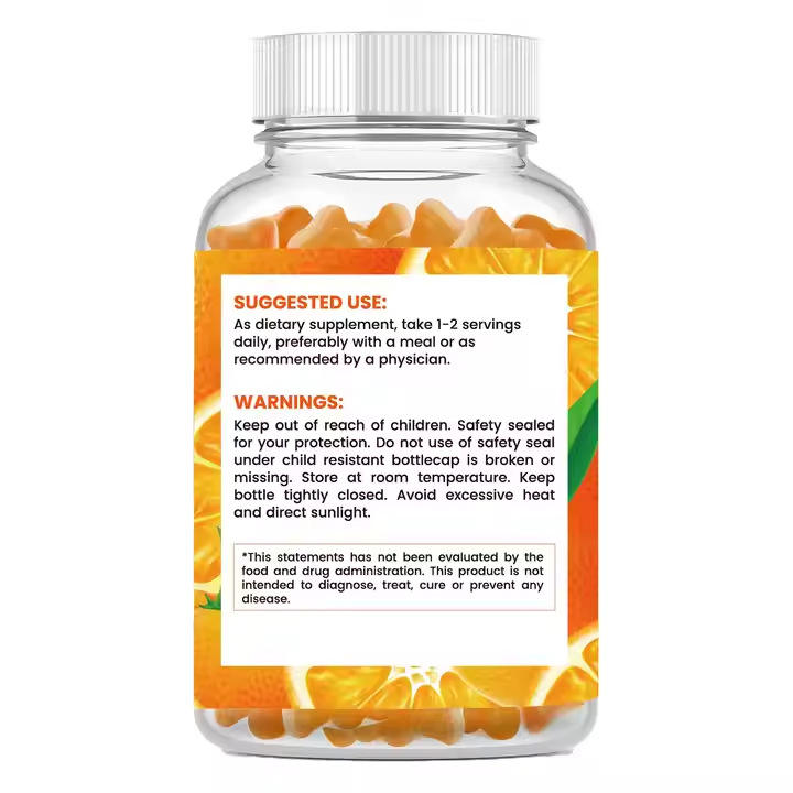 Dietary Supplement Vitamin C Gummies Candy Extra Strength 250mg Per ...