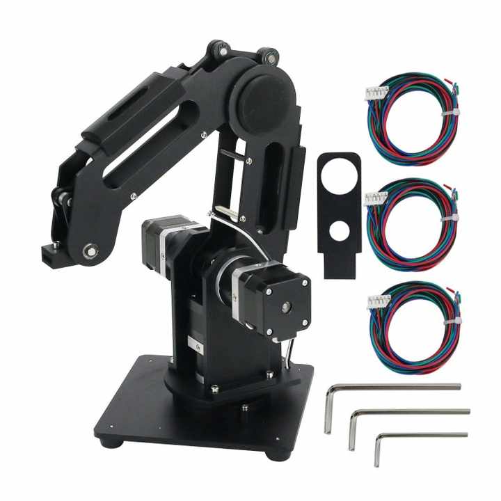 3-Axis 3-DOF Industrial Robotic Arm with 3x Gear Motors - OEM
