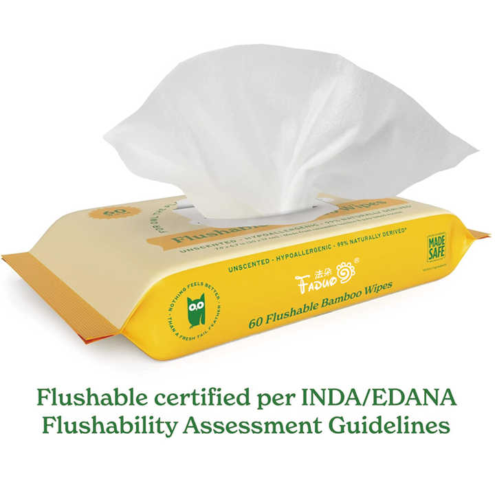 Free Sample Custom Eco Friendly Tree Fibre Wet Wipe 60 Pcs Bamboo ...
