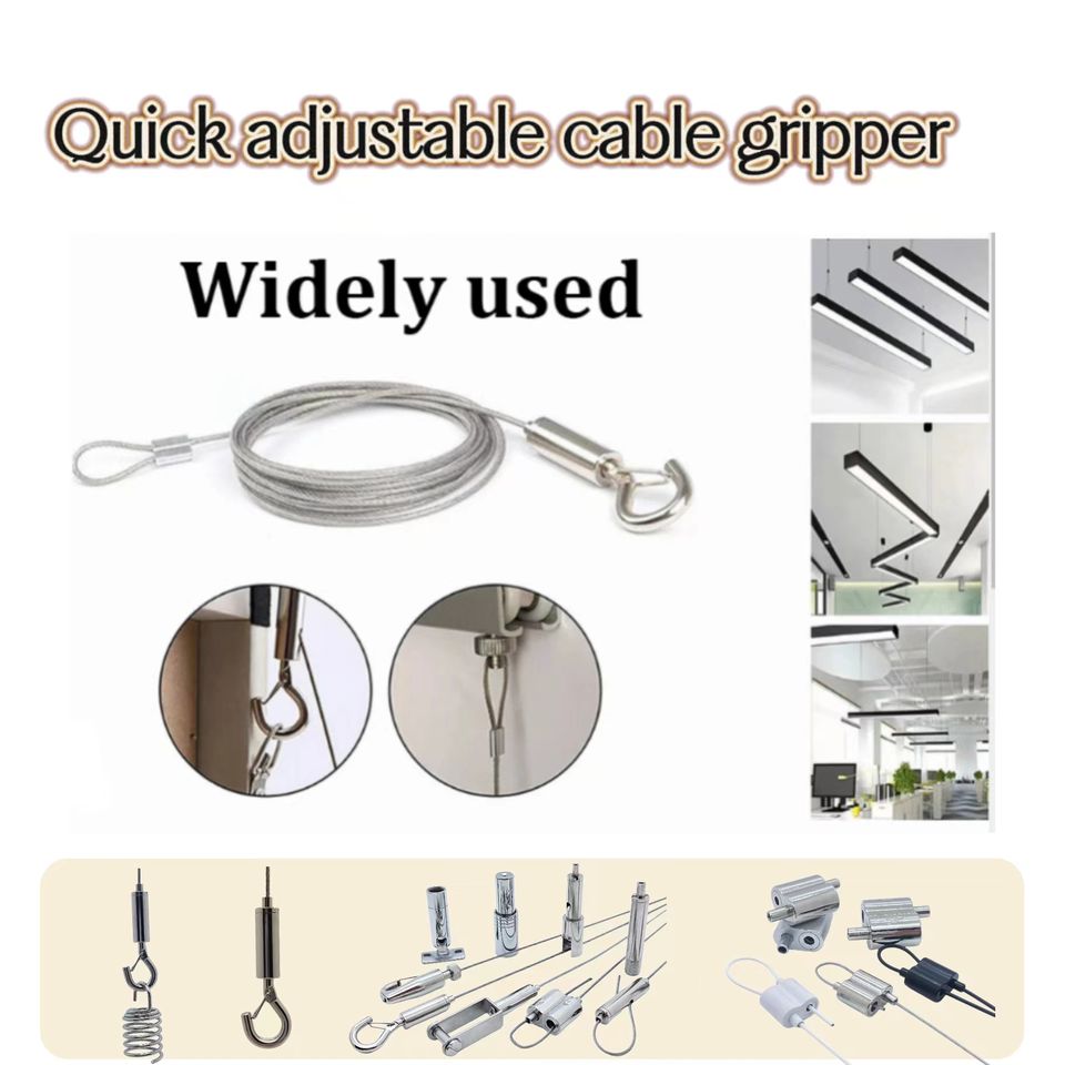 Adjustable Hanging Kit Ceiling Mount Wire Track Light System Cable ...