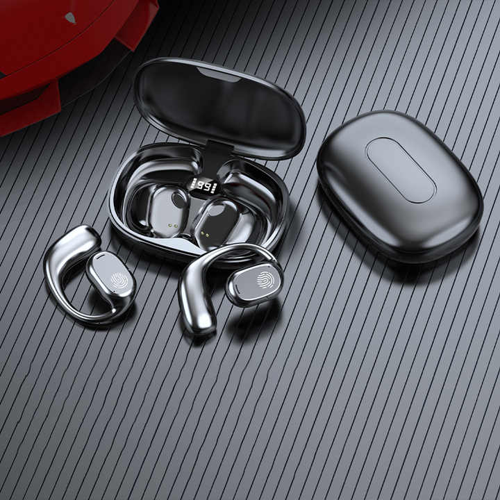 Wireless Bone Conduction Headphones Ear Clips Earphones Gaming TWS ...